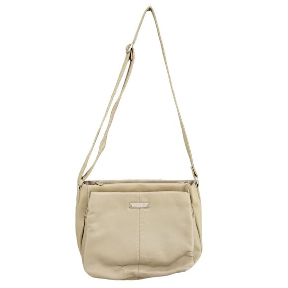 Hush Puppies | Bags | Hush Puppies Crossbody Bag Beige Leather ...